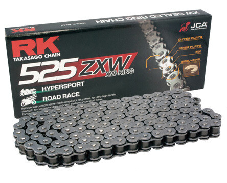 RK 525 ZXW X-Ring Motorbike Chain - 112 Links | eBay Australia