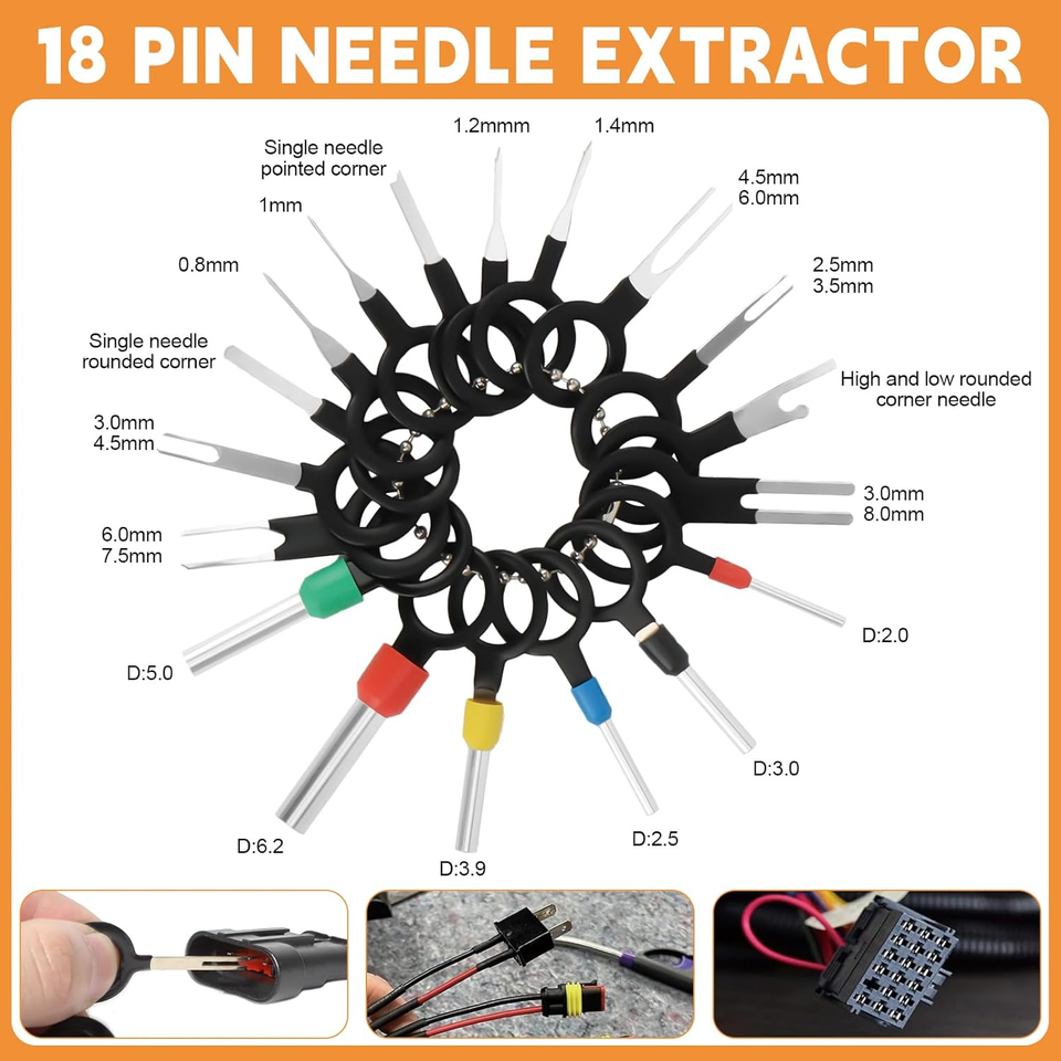 969Pcs Automotive Pin Connectors Kit,28 Types Electrical Terminal Pins ...