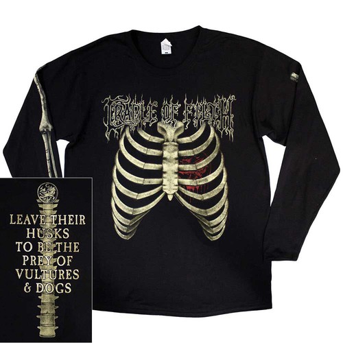 Cradle Of Filth Skeleton Long Sleeve Shirt S M L XL XXL Official Band ...