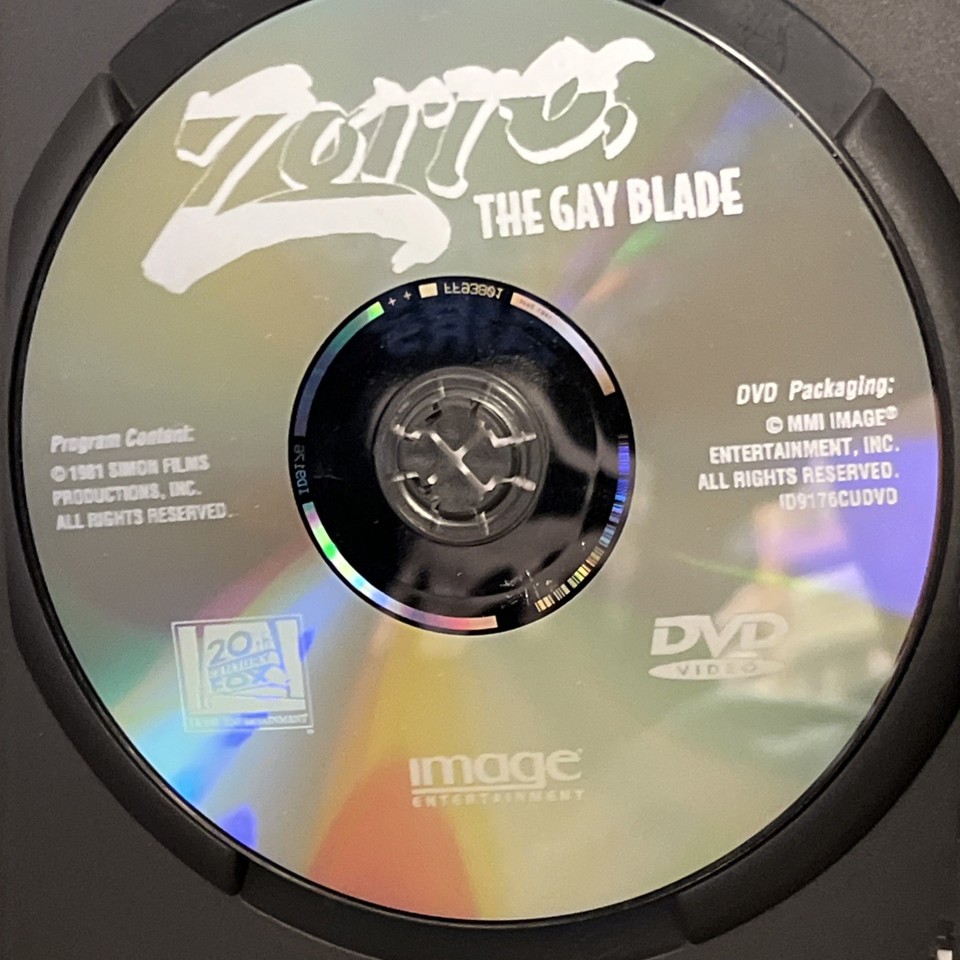 Zorro the Gay Blade DVD George Hamilton Lauren Hutton US Pressing | eBay