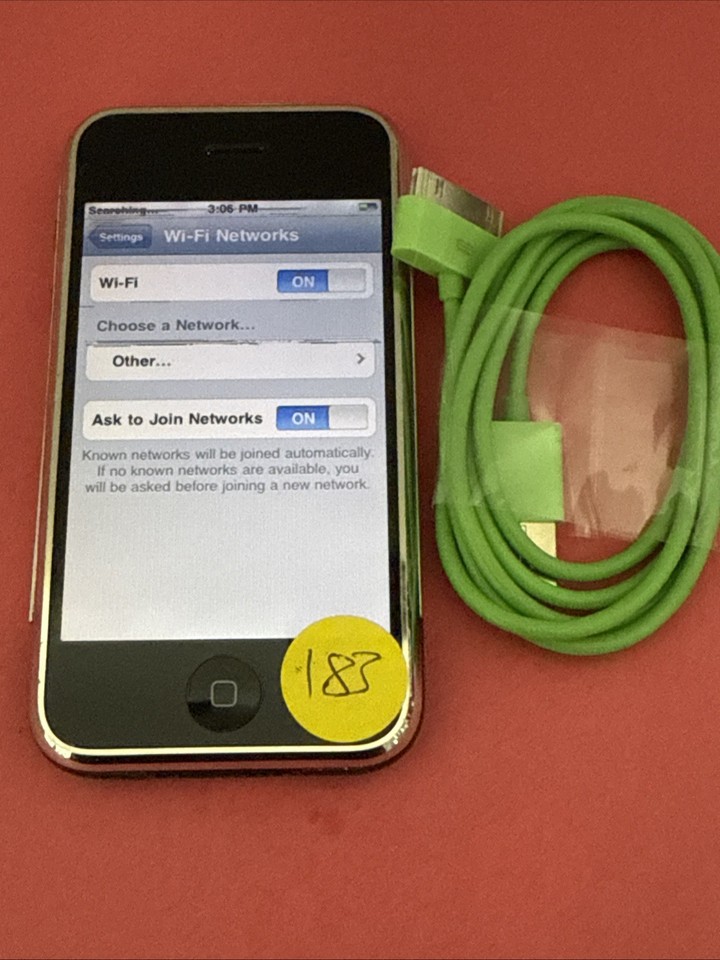 Apple iPhone 1st Generation - 8GB- Black - A1203 (GSM) WiFi Issue | eBay
