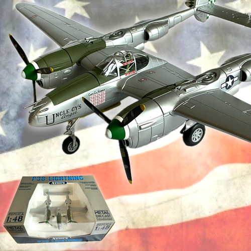 Franklin Mint Armour 98138 1:48 USAAF Lockheed P38 J Lightning, Uncle ...