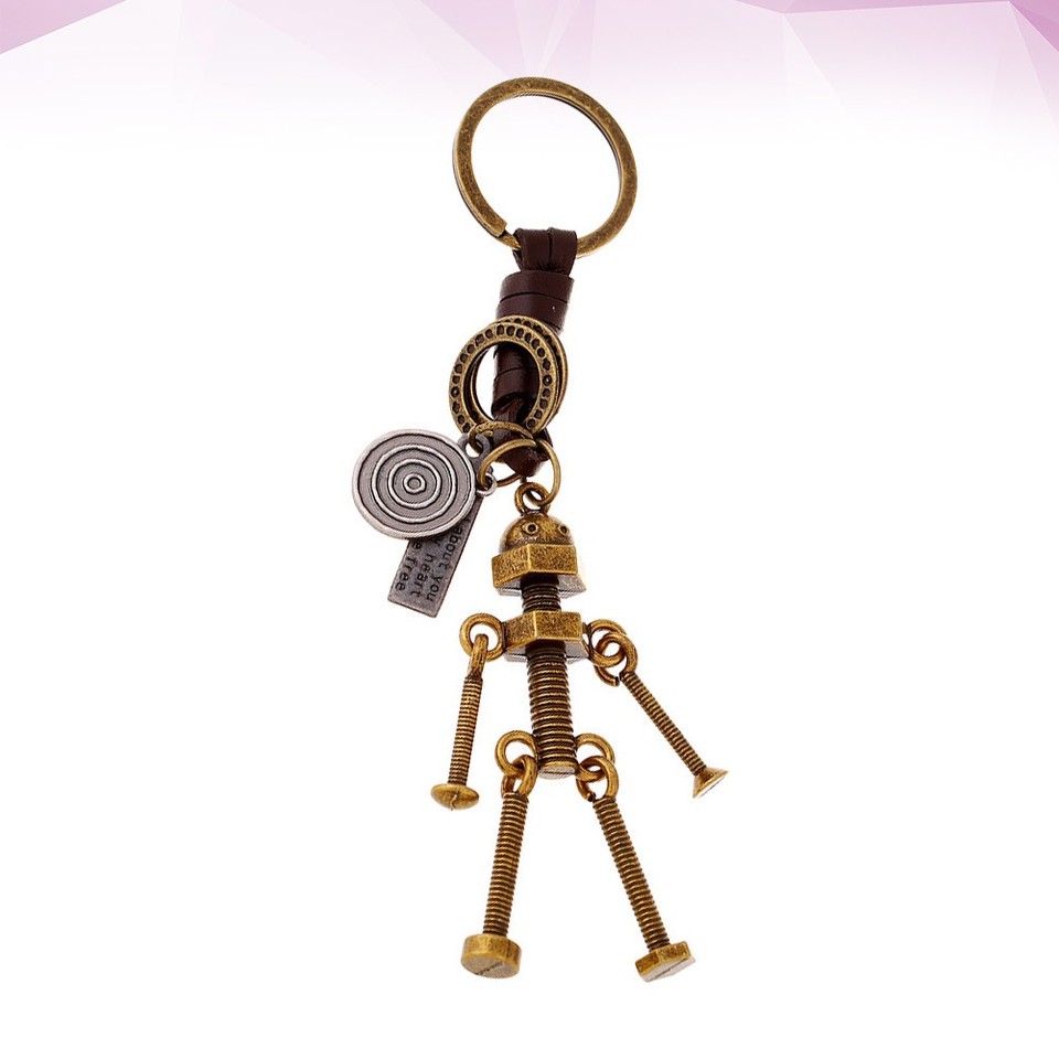 Vintage Robot Keychain Keyrings for Men Cartoon Creative Fashion | eBay ...