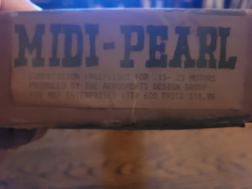 Vintage Midi Pearl Aerosports Competition Balsa Model airplane Kit Free ...