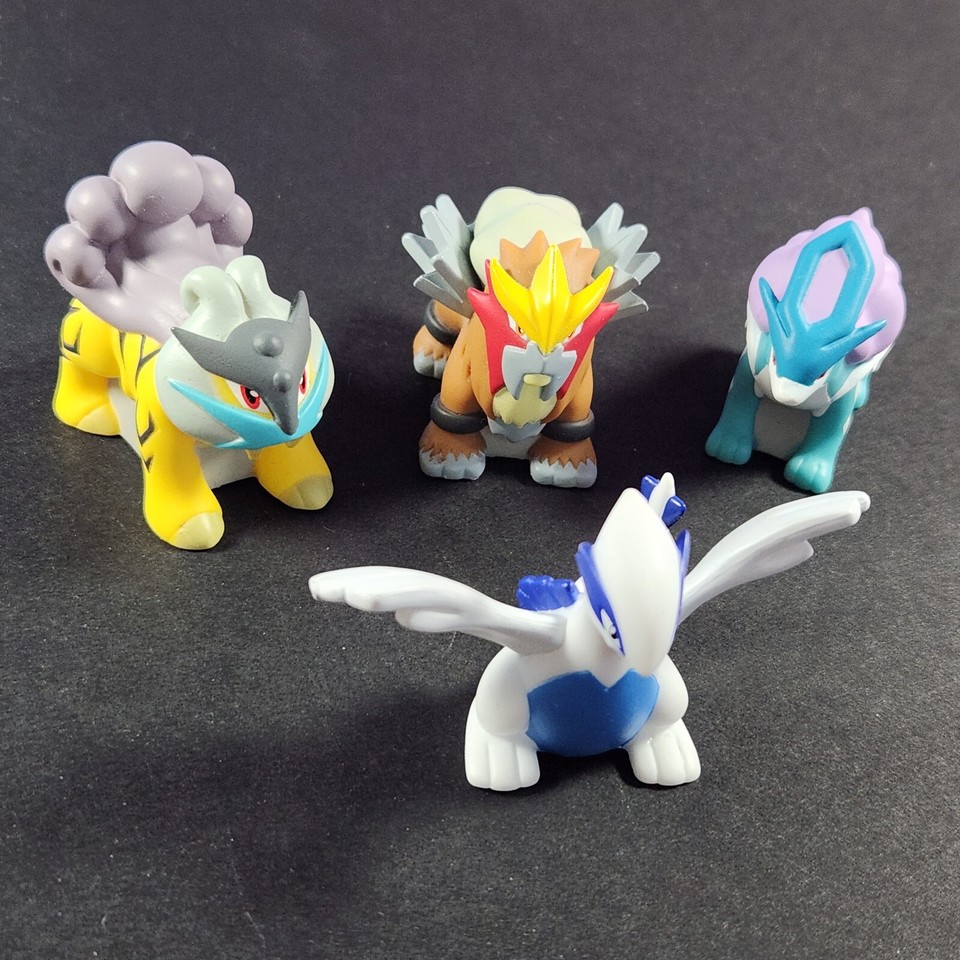 Lugia Entei Suicune Raikou Pokemon Mini Sofubi Vinyl Figure Bandai ...