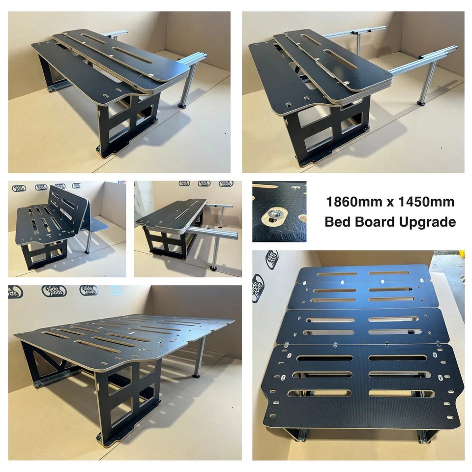 Slidepod Gen 3 Including Full Length Bed - Full Van Camping Set up ...