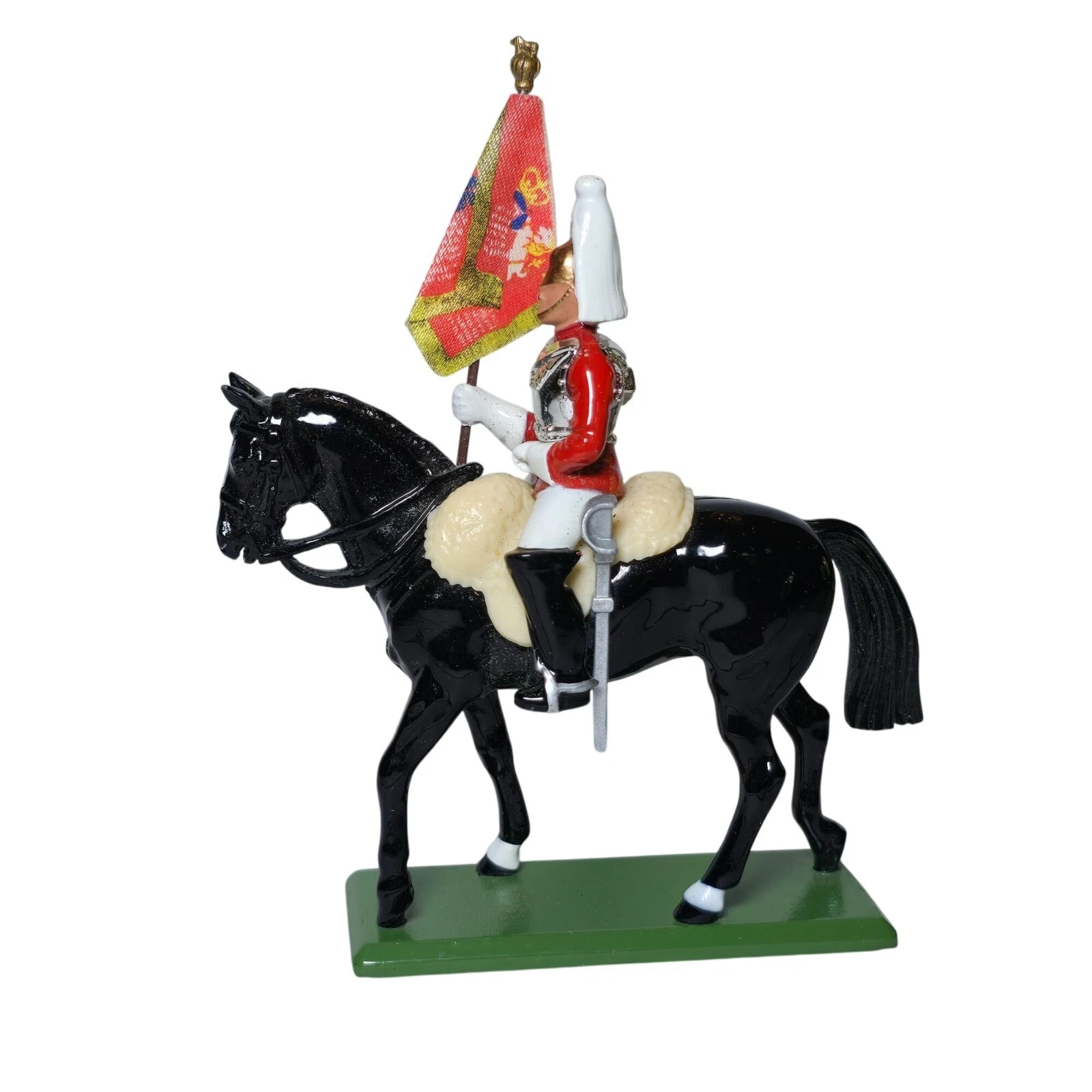 Vintage Britains Ltd Life Guard Mounted Standard Bearer Toy Soldier ...