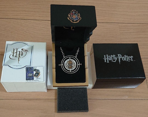 HP Harry Potter Noble Collection Time Turner Pendant Sterling Silver ...