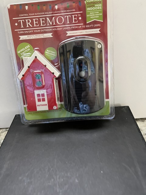 Treemote Wireless Remote Switch for Christmas Tree Lights up to 80ft ...