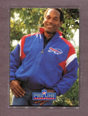 O. J. SIMPSON BUFFALO BILLS USC 1991 PROLINE PORTRAITS NFL FOOTBALL ...