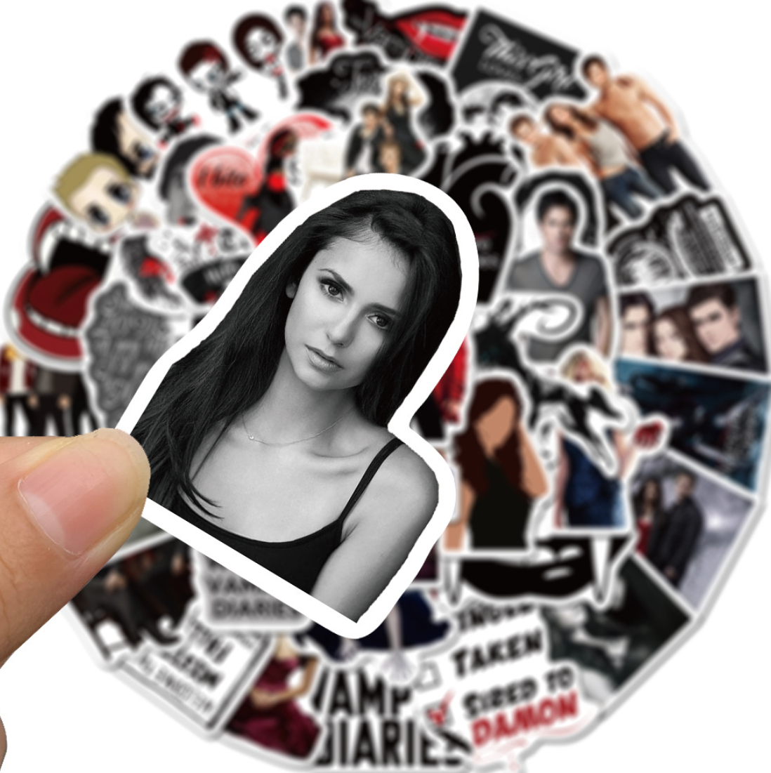 50pcs The Vampire Diaries USA TV Show Vinyl Decal Stickers Laptop ...