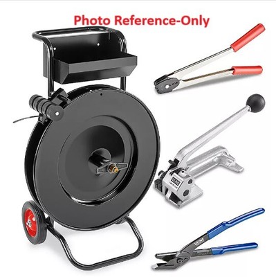 Steel Strapping Tool-Cart - Heavy duty brake keeps steel strapping from ...