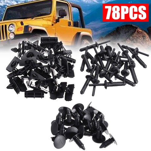 78pc Full Fender Flare Hardware Clip Mounting Kit For 2007-2018 Jeep ...