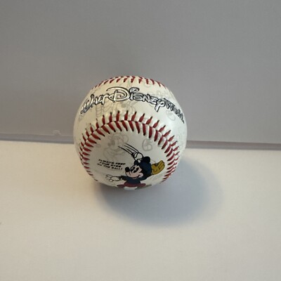 Disney World Sketch Mickey Mouse Batter Catcher Collectible Baseball ...