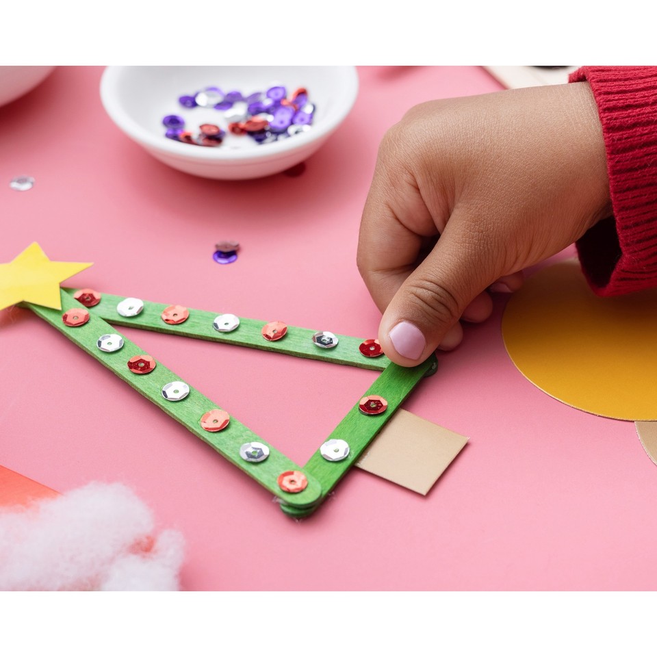 Colorbok Kids Christmas Holiday Ornament Kit-Popsicle Stick - 5A0039DT ...