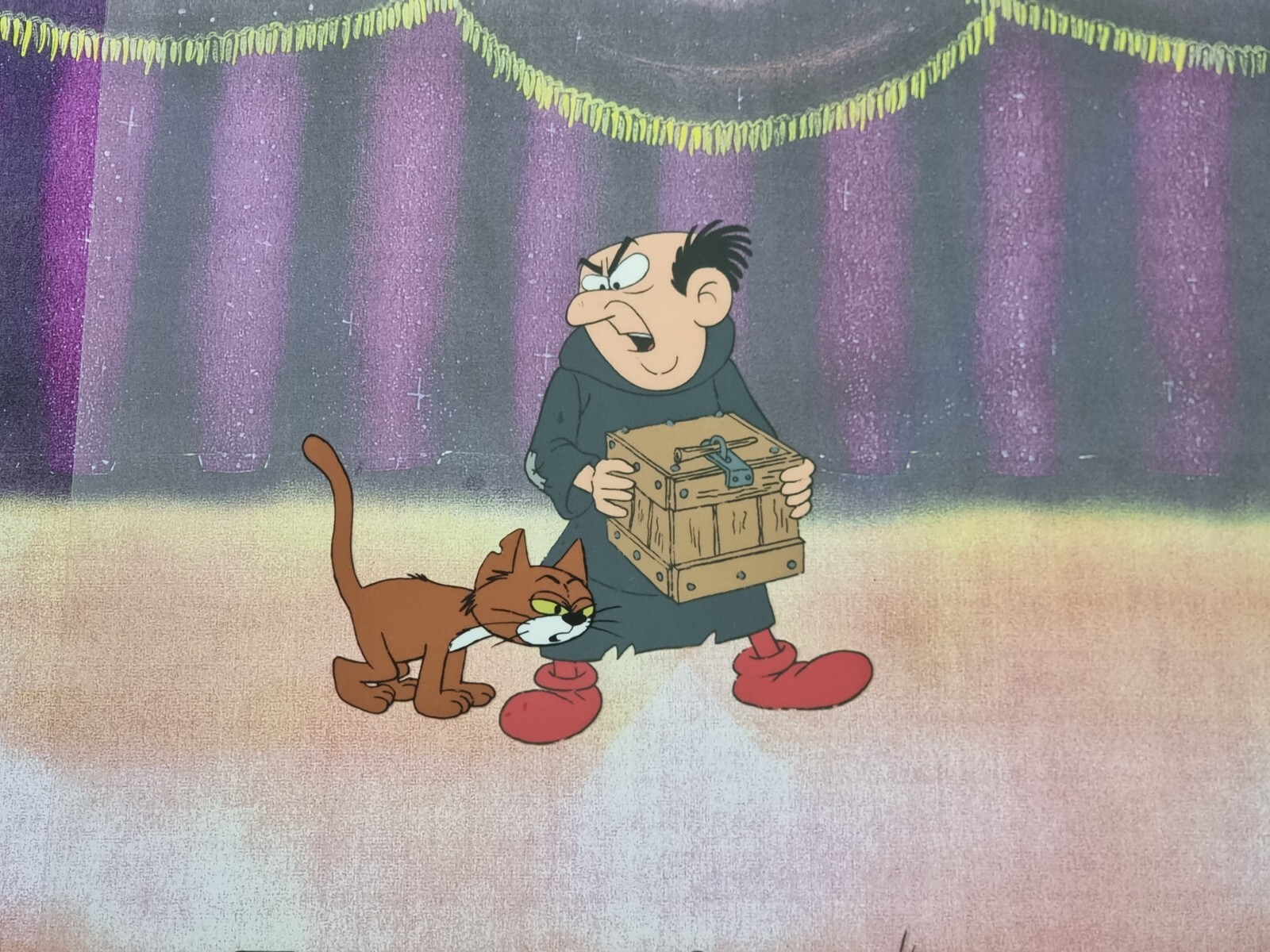 Hanna Barbera GARGAMEL Original 80s TV SMURFS Animation Art Production ...