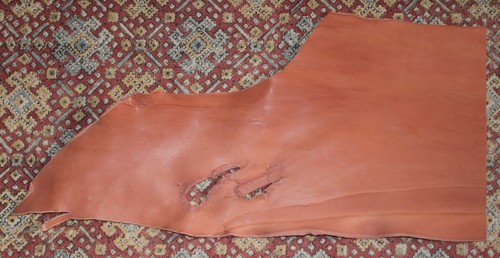 Wickett & Craig Full Grain Chestnut Skirting Cowhide Leather 29.5" x 14 ...