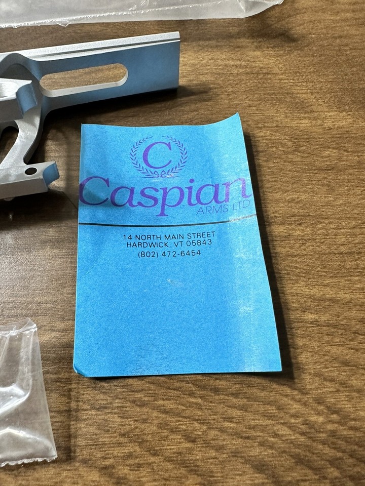 RARE Caspian Arms 1911 Silver Pistol Rail Mount NEW! | eBay