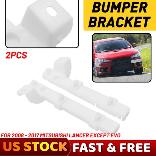 A Pair Front Bumper Bracket Fit for 08-17 Mitsubishi Lancer 6400F549 ...