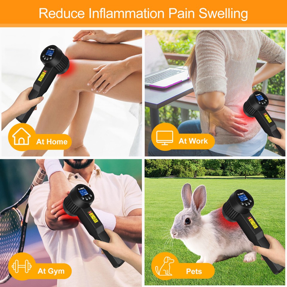 5000mW/5W LLLT Cold Laser Therapy Low Level Laser Device 650nm 808nm ...