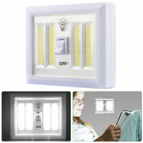 Night Light Plus Switch Portable Easy Mount No Wire 480 Lumen 4 AA ...