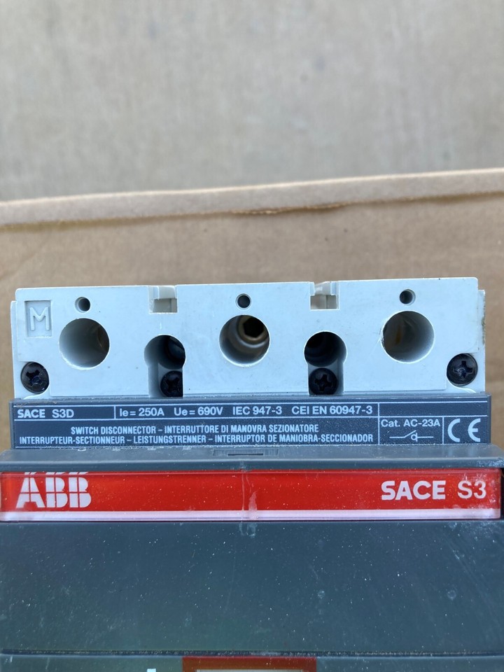 ABB SACE S3D Circuit Breaker 3P 250A 690V | eBay