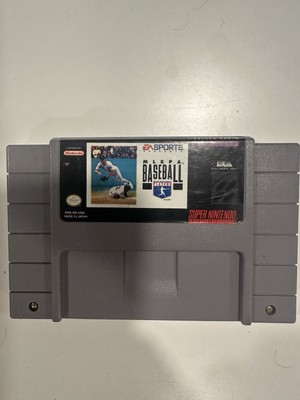 1994 SNES MLBPA Baseball Authentic EA Sports Super Nintendo Cart ONLY ...