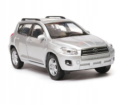 WELLY DieCast 1:34 TOYOTA RAV4 SILVER New Model Car Metal in Box Scale ...