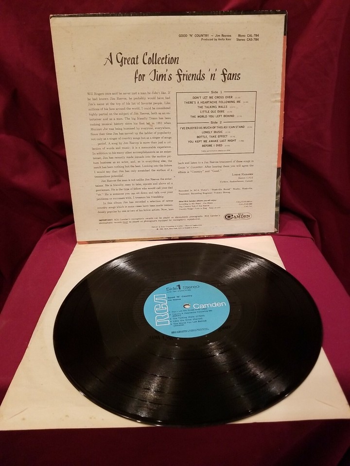 JIM REEVES "GOOD N COUNTRY" LP | eBay