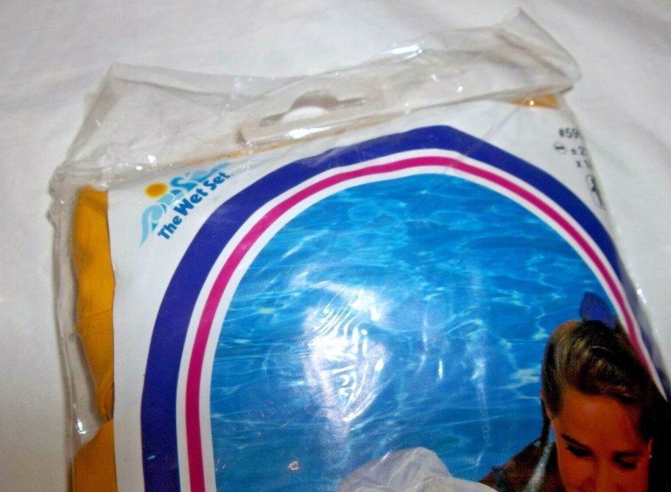 NOS Vintage 1997 Intex Wet Set Yellow My Baby Rubber Pool Float 59574 ...