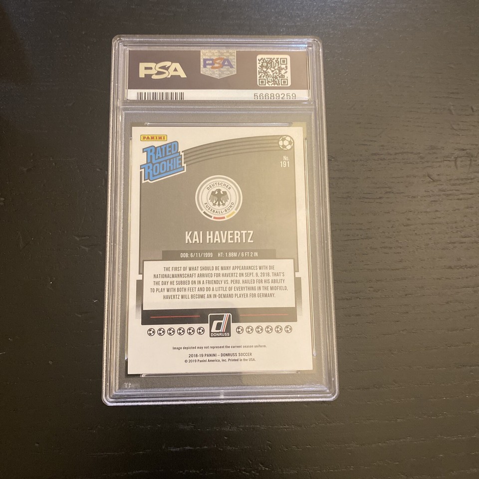 2018 Panini Donruss Rated Rookie Kai Havertz #191 PSA 9 | eBay