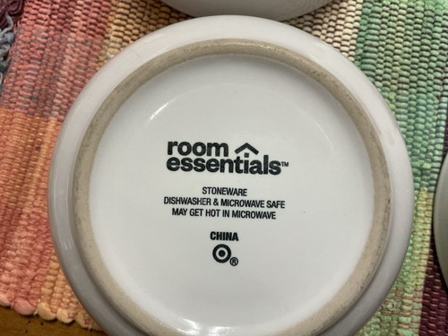 Room Essentials White Ceramic Stoneware Soup Cereal Bowls Set of 4 | eBay