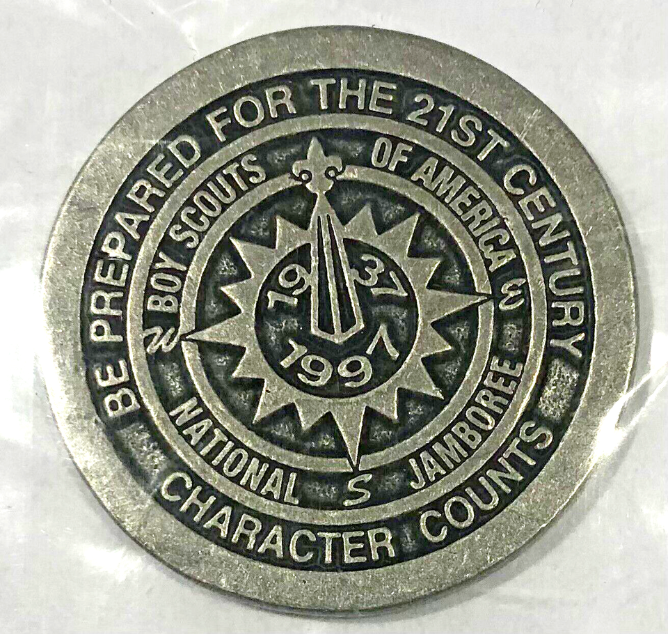 1997 Pontiac GMC Pewter Challenge Coin National Boy Scout Jamboree MINT ...