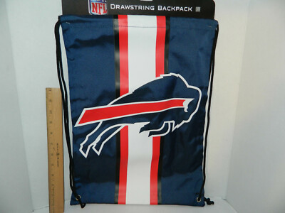 Buffalo Bills Backpack Bag NFL tote Drawstring Sack Beach Sports ...