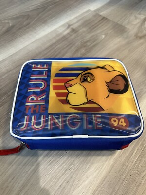 Disney Lion King Simba "Rule The Jungle 94" Lunch Box Insulated Bag (No ...