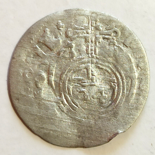 1633 POLTORAK 1/24 thaler SILVER Coin Poland Sweden GUSTAW II ADOLF 3/2 ...