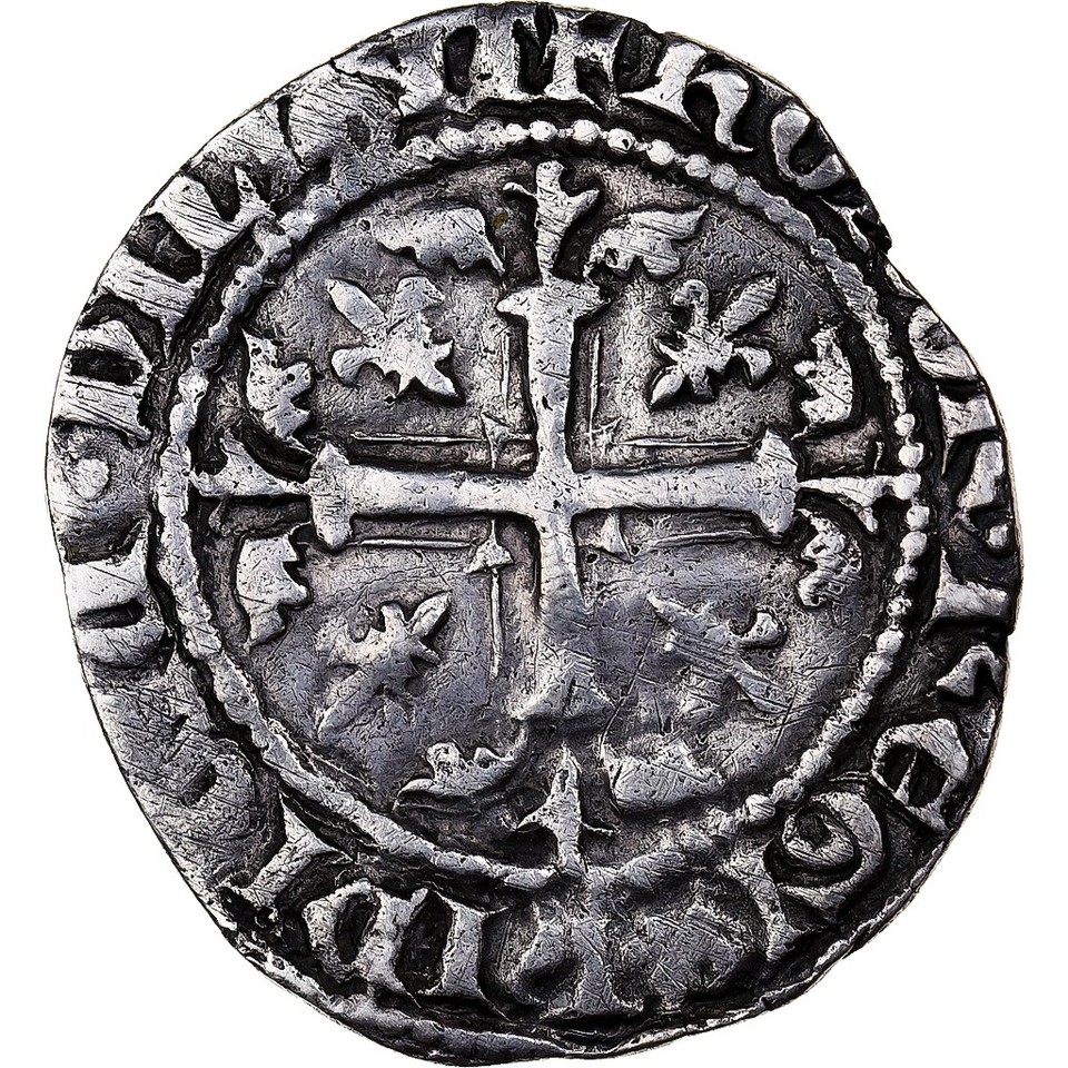 [#493041] Italy, Robert d'Anjou, Gigliato, 1309-1343, Naples, Silver ...