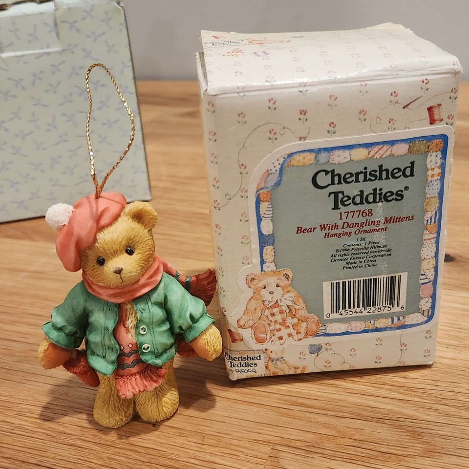 Lot Of 8 Enesco Cherished Teddies Christmas Ornaments W/ Boxes - | eBay