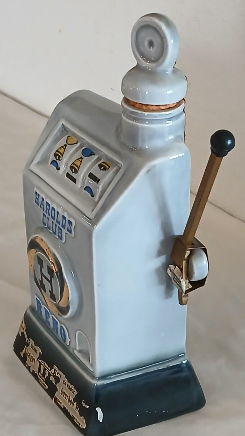 Jim Beam Harolds Club Reno Slot Machine Bourbon Whiskey 1968 Decanter ...