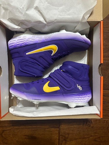 Nike LSU baseball cleats size 9.5 Brand new with box | eBay