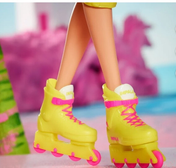 Barbie The Movie Margot Robbie as Barbie Inline Skating Outfit ...