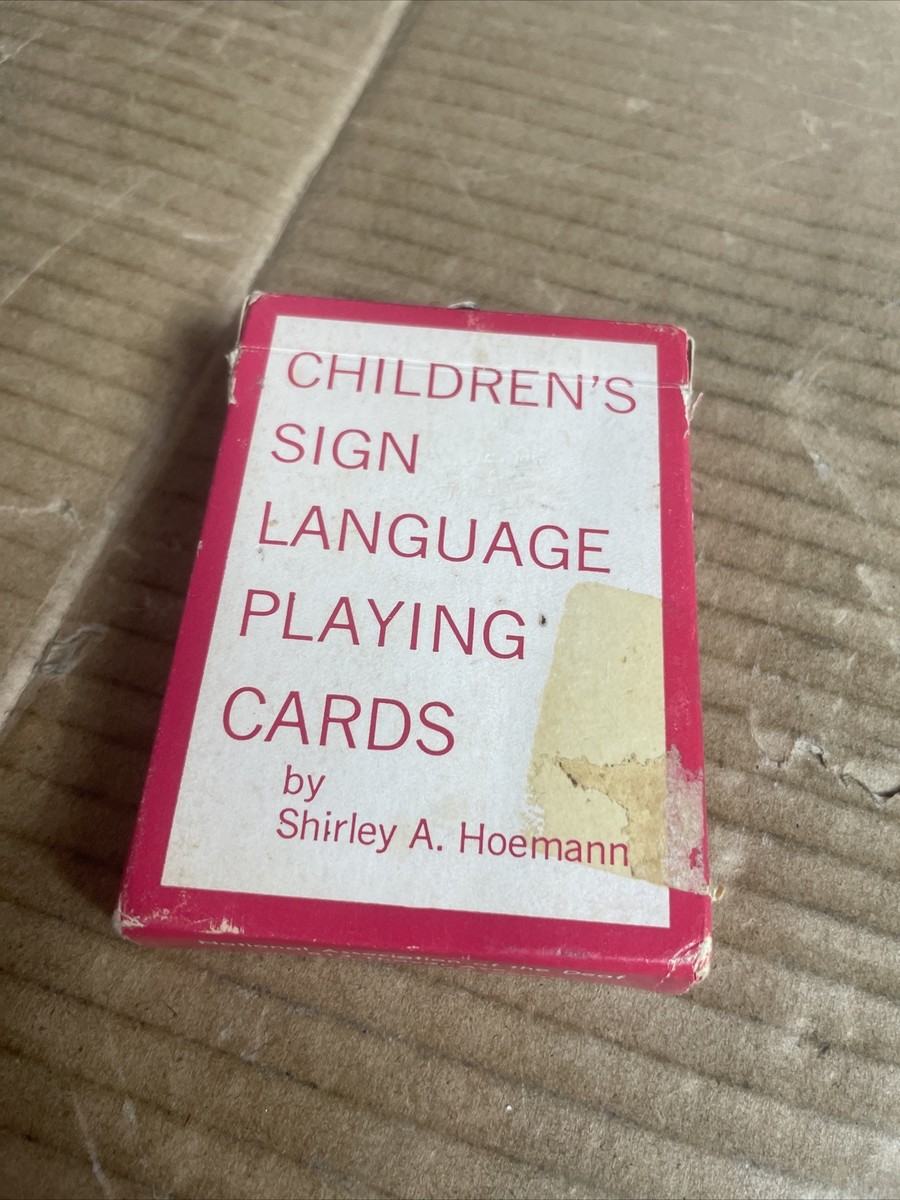 Sign Language Playing Cards
