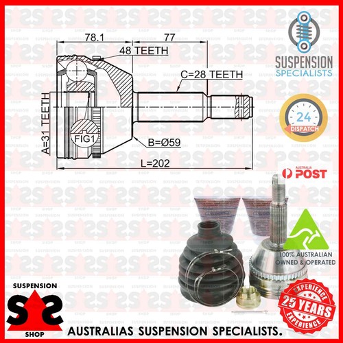 Wheel Side Joint Kit, Drive Shaft Suit FORD Transit Tourneo Bus 2.2 ...
