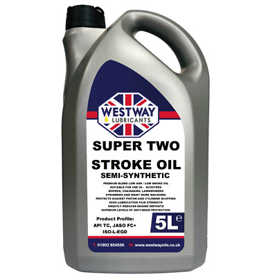 2 Stroke Oil Semi-Synthetic Super Two Stroke Oil 5L - 5 Litres | eBay
