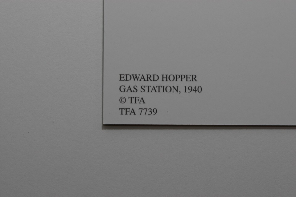EDWARD HOPPER: "Gas Station" 1940, Art-Postcard NEW | eBay