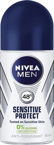 NIVEA MEN Sensitive Protect Roll on Deodorant (50Ml), 48HR Anti ...