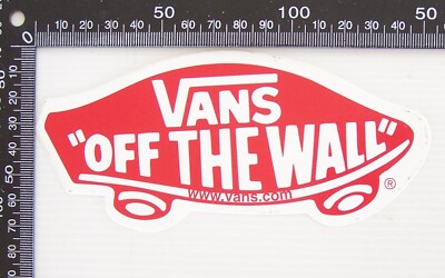 OLD VANS SHOES OFF THE WALL ADVERTISING PROMO STICKER | eBay