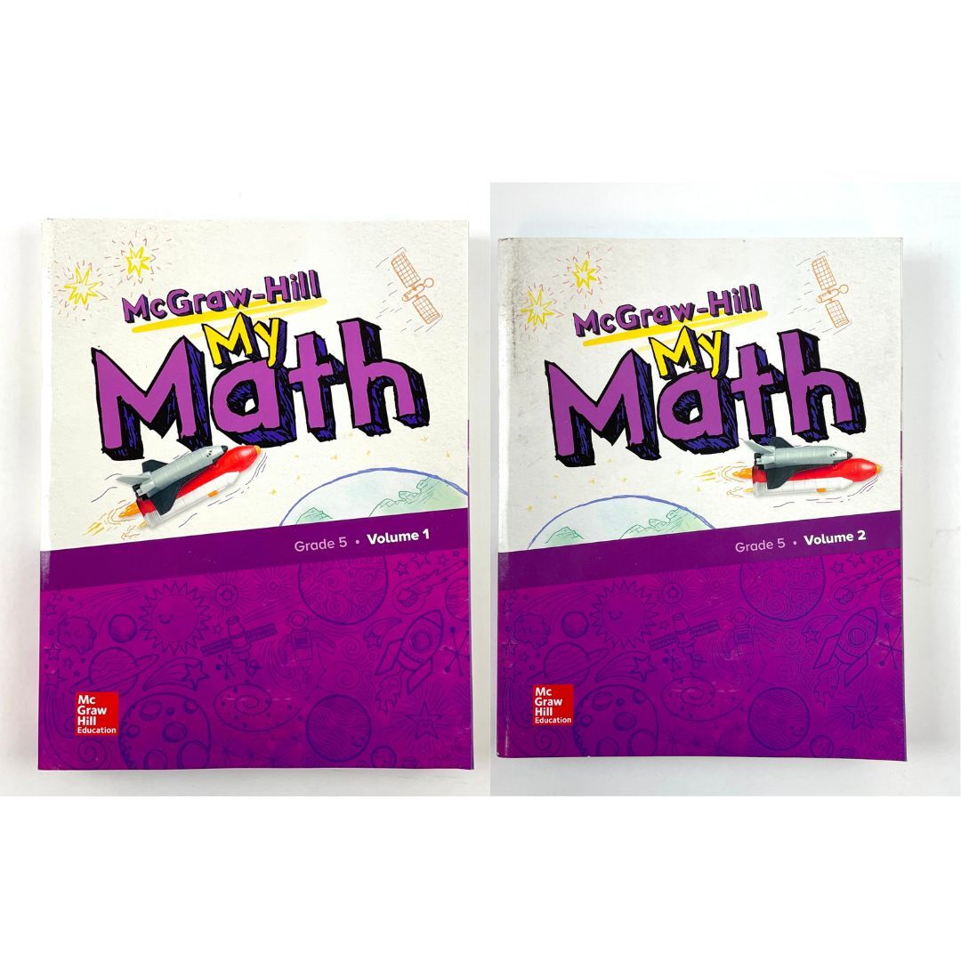 McGraw-Hill My Math Book Grade 5 Volume 1 and 2 Student Edition Set of ...