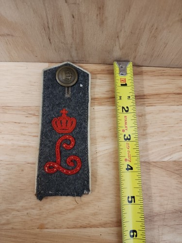 WW1 Imperial German Army Shoulder Board Patch Rank Soldier + Button | eBay