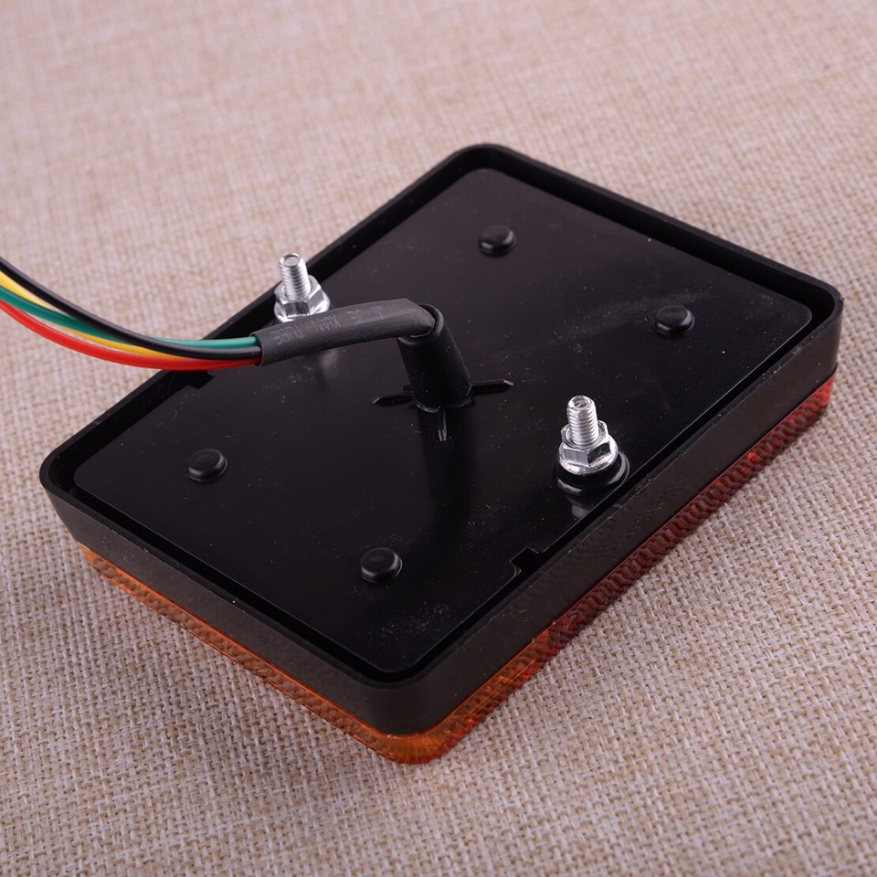 2x Square Trailer Truck 8LED Rear Tail Lights Brake Turn Signal Lamp ...